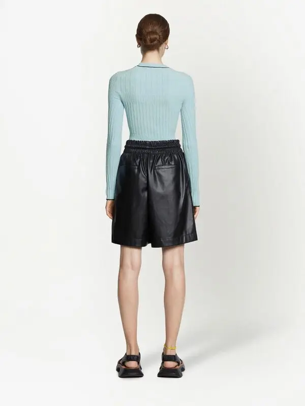 Proenza Schouler White Label Cut-out Bouclé Knit Top