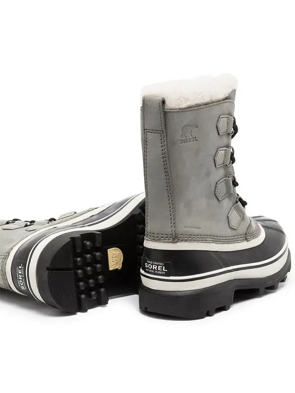 Sorel Caribou Leather Boots - Grey