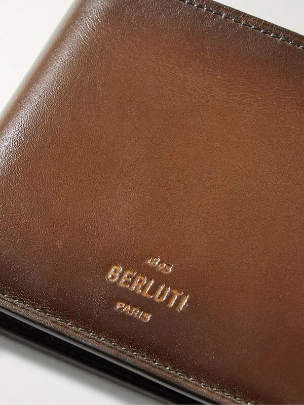 berluti - Berluti - Venezia Leather Billfold Wallet - Men - Brown