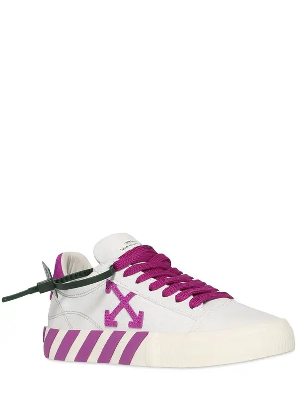Off-White 20mm Vulcanized Cotton Canvas Sneakers
