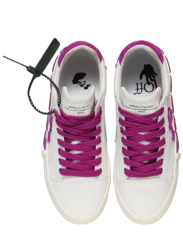 Off-White 20mm Vulcanized Cotton Canvas Sneakers