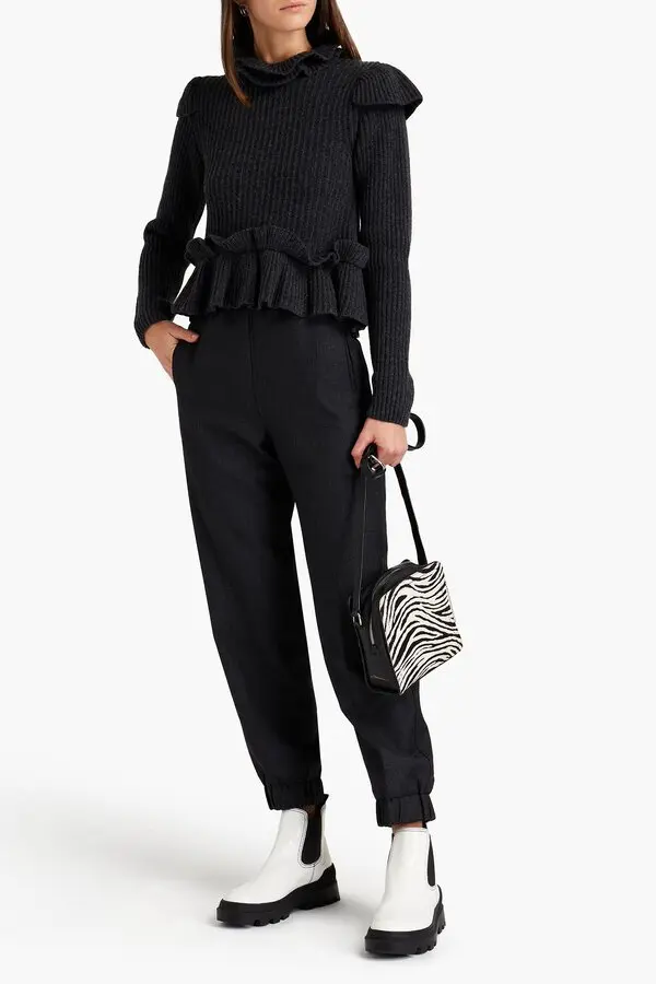 GANNI Canvas Tapered Pants