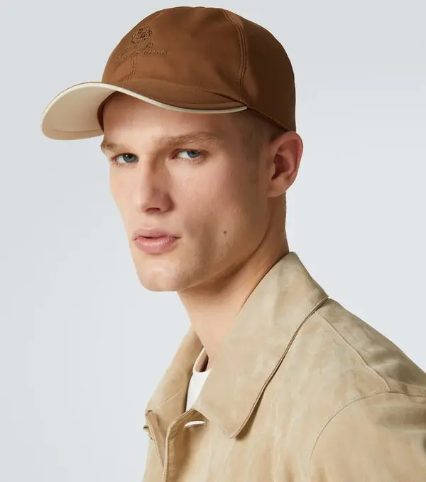 Loro Piana Embroidered Cap - Brown
