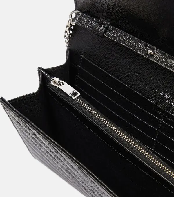 Saint Laurent Cassandre Matelassé Leather Bag - Black
