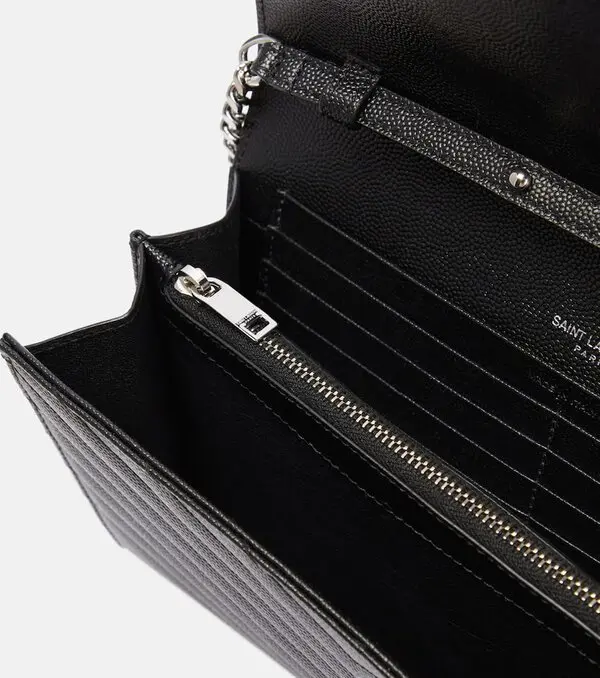 Saint Laurent Cassandre Matelassé Leather Bag - Black