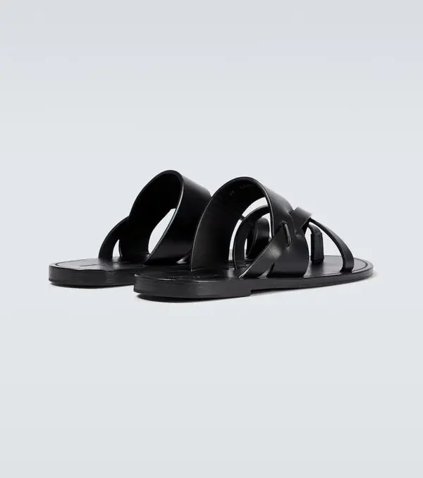 Saint Laurent Culver Leather Sandals