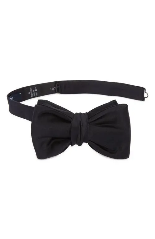 Thom Sweeney Silk Bow Tie - Midnight Navy