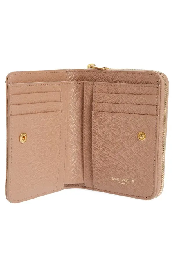 Saint Laurent Monogram Matelassé Leather Wallet