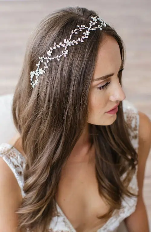 Brides & Hairpins Octavia Pearl & Jeweled Halo - Gold