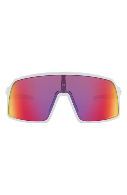 Oakley Sutro S 128mm Prizm™ Wrap Shield Sunglasses - White