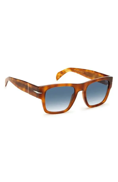 DB EYEWEAR BY DAVID BECKHAM Rectangular Sunglasses - Havana Honey