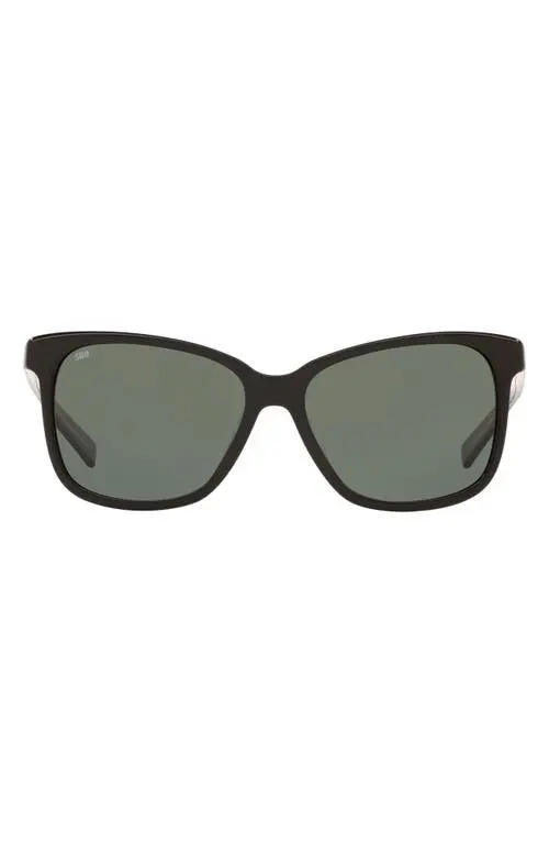 COSTA DEL MAR Phantos 57mm Polarized Sunglasses - Black