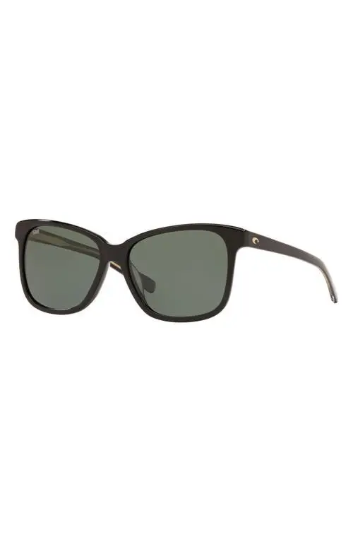 COSTA DEL MAR Phantos 57mm Polarized Sunglasses - Black