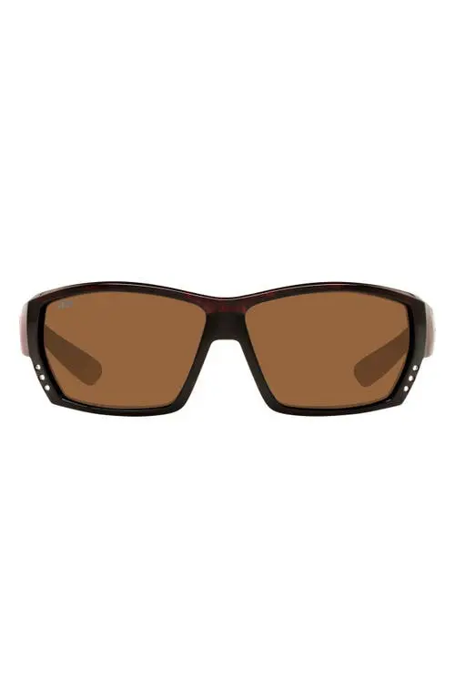 COSTA DEL MAR 62mm Oversized Sunglasses - Tortoise /2.0 Lens Power