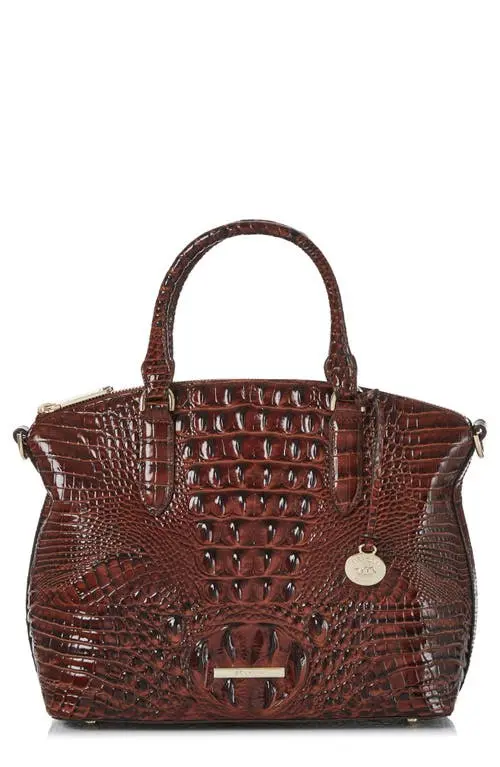 Brahmin Duxbury Satchel - Dark Pecan