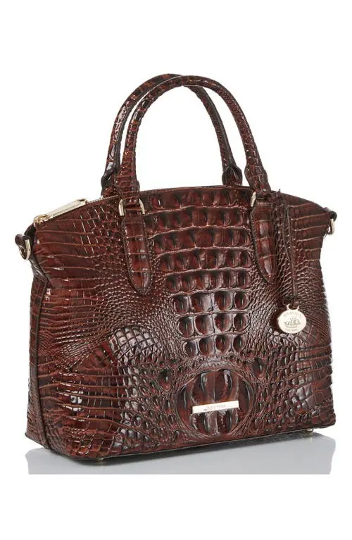 Brahmin Duxbury Satchel - Dark Pecan