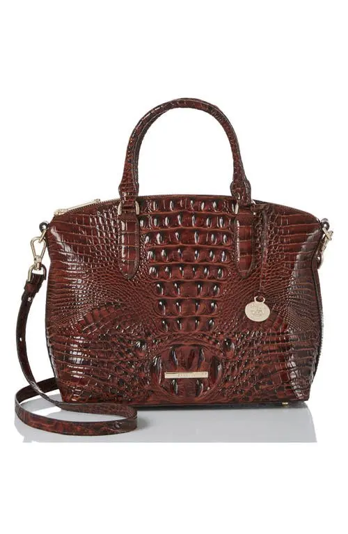 Brahmin Duxbury Satchel - Dark Pecan