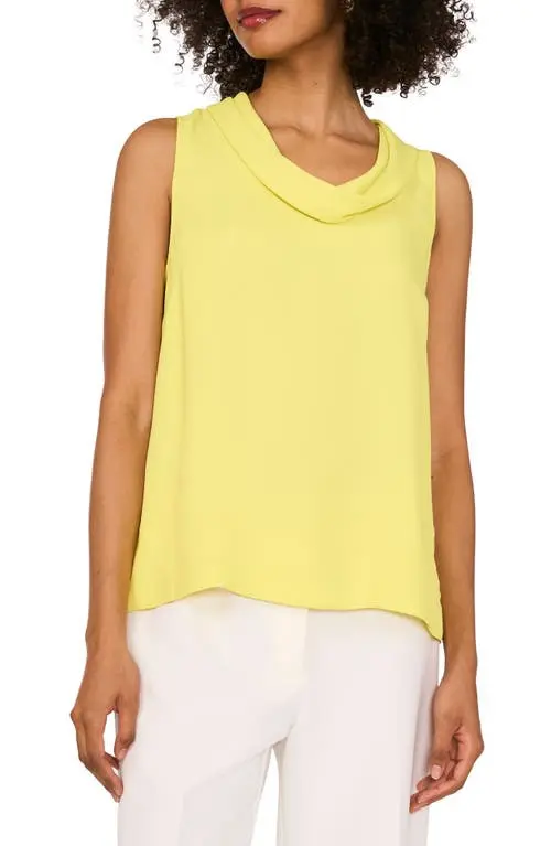 Vince Camuto Cowl Neck Sleeveless Blouse - Limoncello