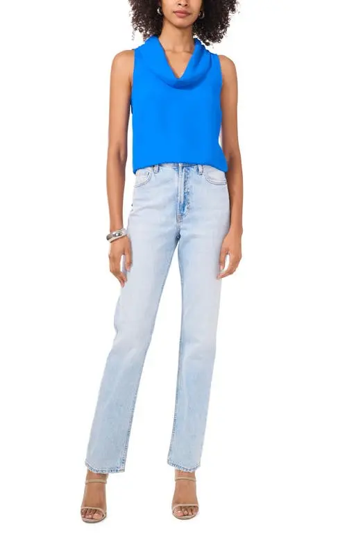 Vince Camuto Cowl Neck Sleeveless Blouse - Royal Azure