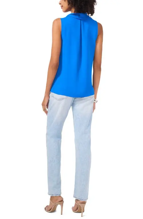 Vince Camuto Cowl Neck Sleeveless Blouse - Royal Azure