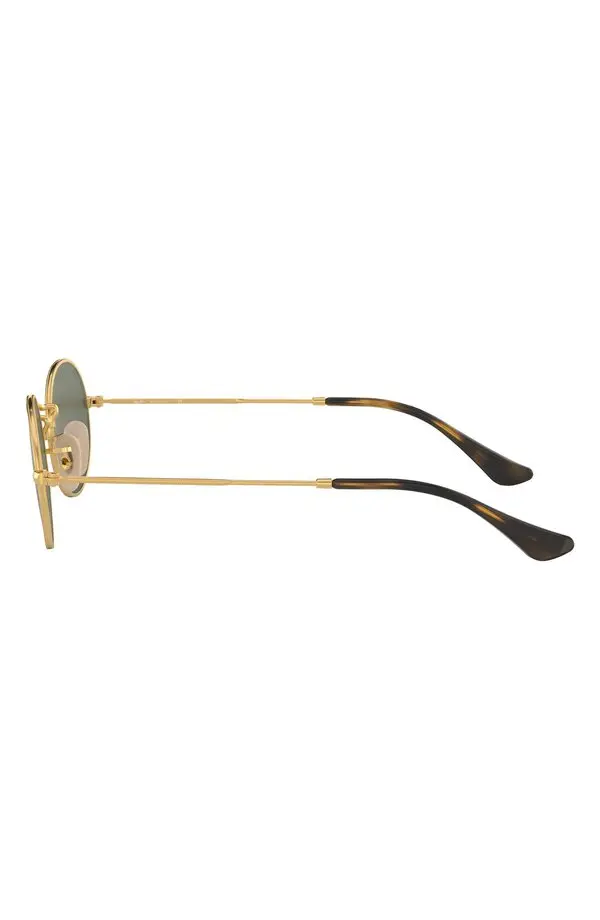 Ray-ban Oval Sunglasses - Gold/ Green