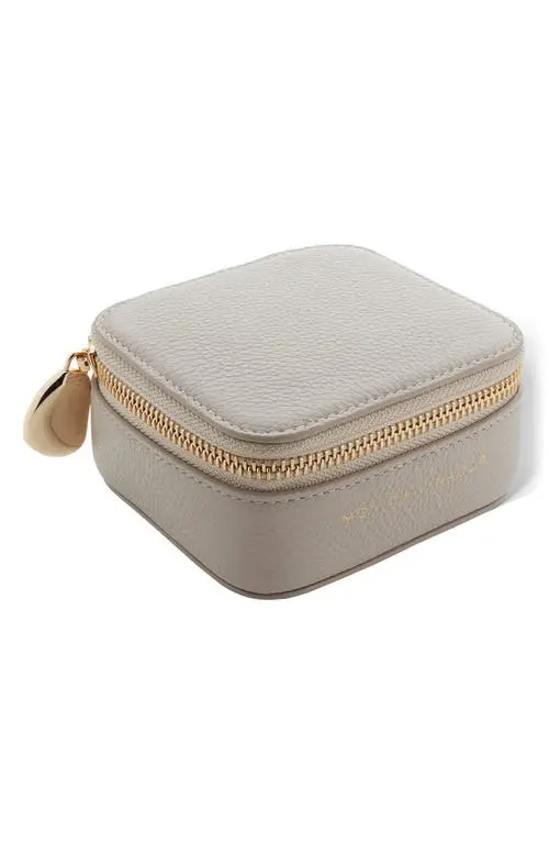 Monica Vinader Leather Jewelry Box - Pebble Grey