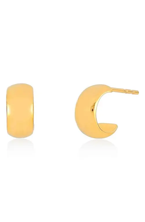 Ef Collection Bubble Huggie Hoop Earrings - 14k Yellow Gold