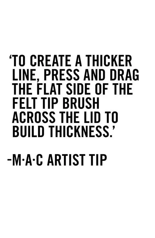 MAC COSMETICS Brushstroke Liquid Eyeliner Pen - Brushblack