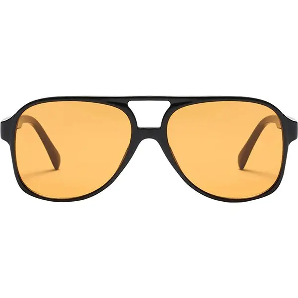 FIFTH & NINTH Kingston Aviator Sunglasses - Black/orange