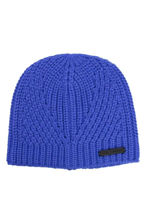 Rebecca Minkoff Traveling Rib Beanie In Cobalt Blue - 55  display picture 2