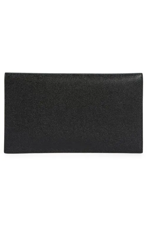 Saint Laurent Uptown Pebbled Leather Pouch