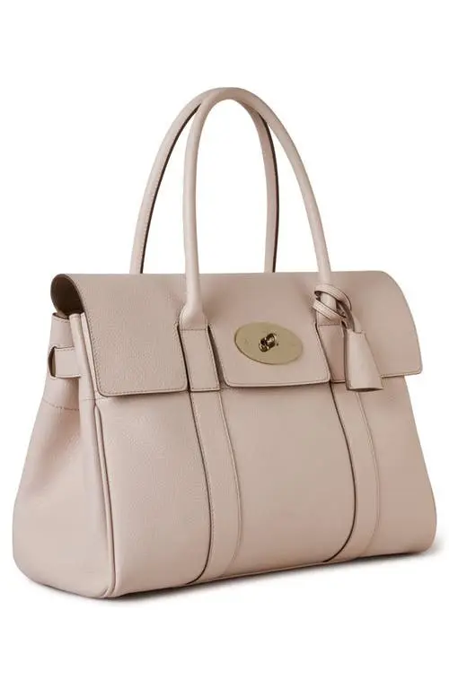 Mulberry Bayswater Grained Leather Satchel - Blossom Pink