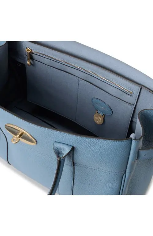 Mulberry Bayswater Pebbled Leather Satchel Brighton Blue - Main Image