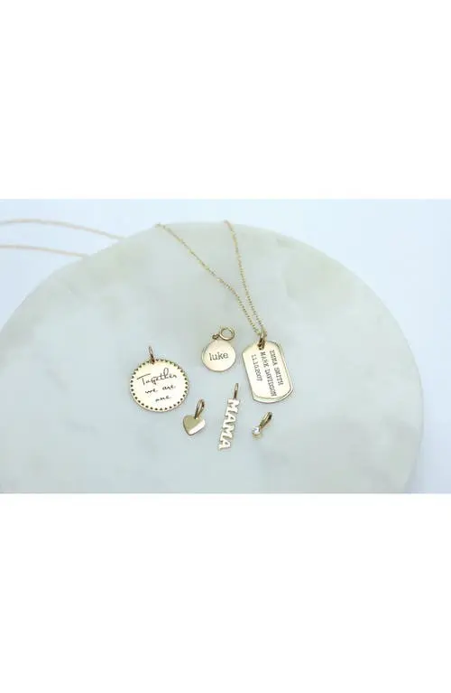 Zoe Chicco Mantra Coin Pendant