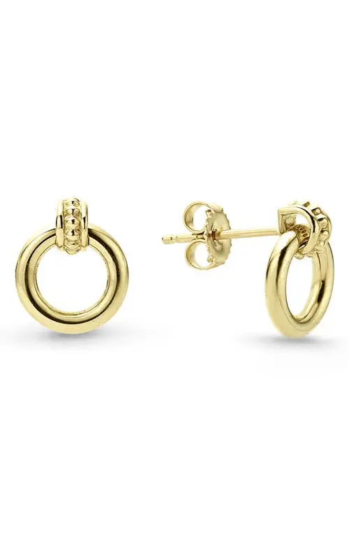 Lagos Meridian Circle Stud Earrings - Gold