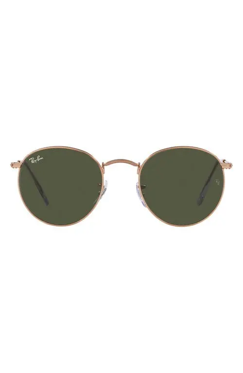 Ray-ban Icons 50mm Round Sunglasses - Rose Gold