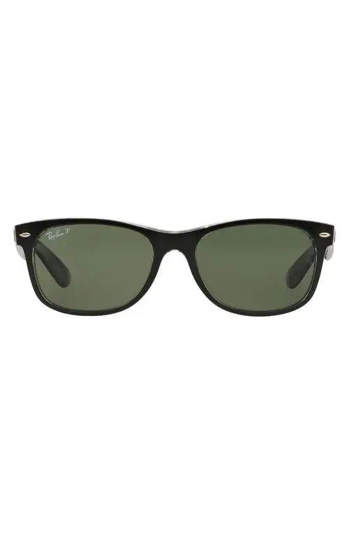 Ray-ban 55mm Rectangular Sunglasses - Transparent Black
