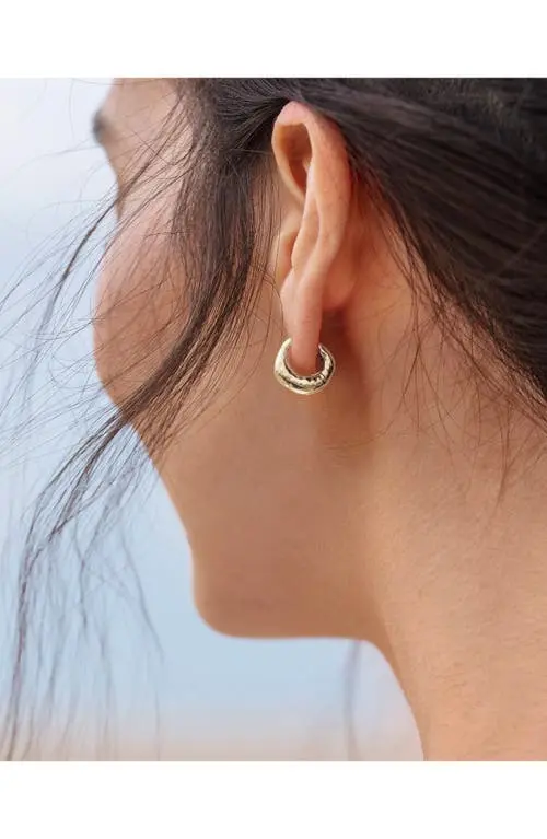 Monica Vinader Deia Huggie Hoop Earrings - Silver