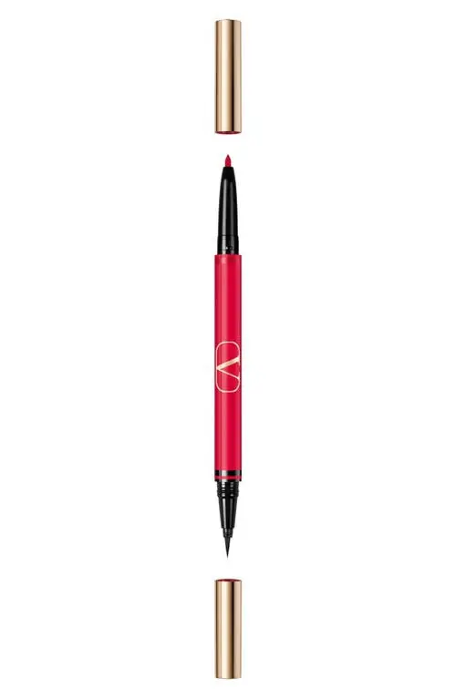 Valentino Garavani Twin Liner Gel & Liquid Eyeliner - 02 Black/rosso