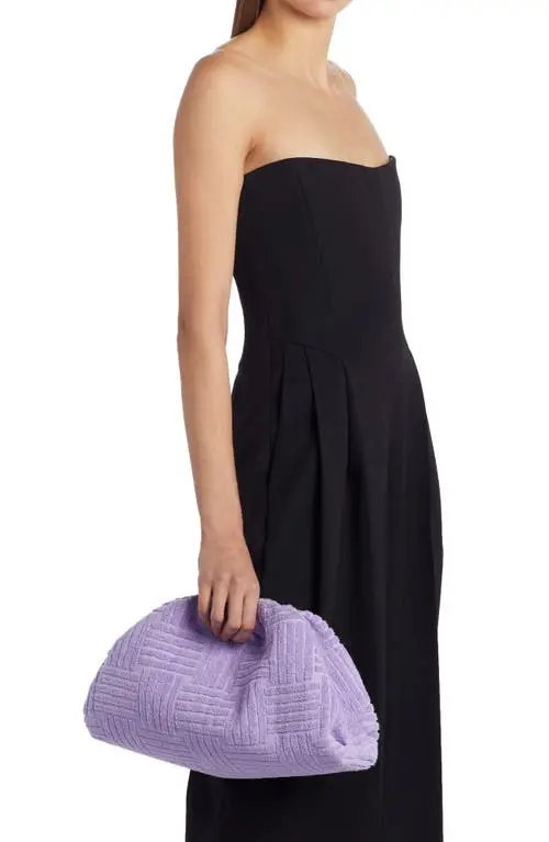 Bottega Veneta The Pouch Jacquard Terry Cloth Clutch