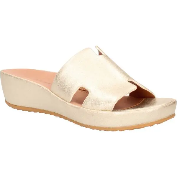 L'AMOUR DES PIEDS Catiana Platform Sandal - Gold