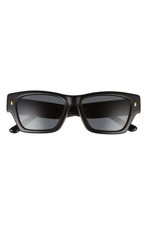Tory Burch 52mm Rectangular Sunglasses - Black