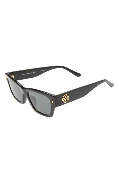 Tory Burch 52mm Rectangular Sunglasses