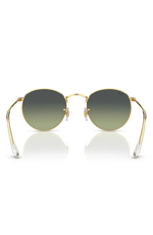 Ray-ban 47mm Round Sunglasses - Gold Flash