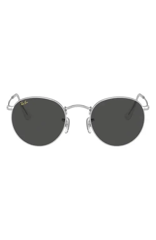 Ray-ban 47mm Round Sunglasses - Silver Gep