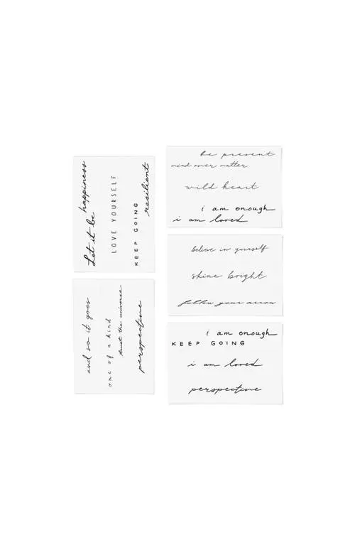 INKED BY DANI Mantra Pack Temporary Tattoos