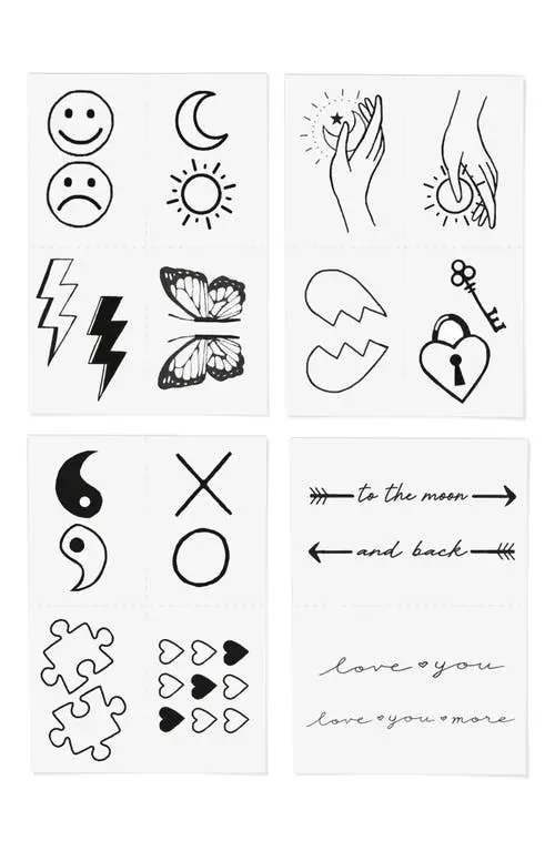 INKED BY DANI Two Of A Kind Pack Temporary Tattoos - None
