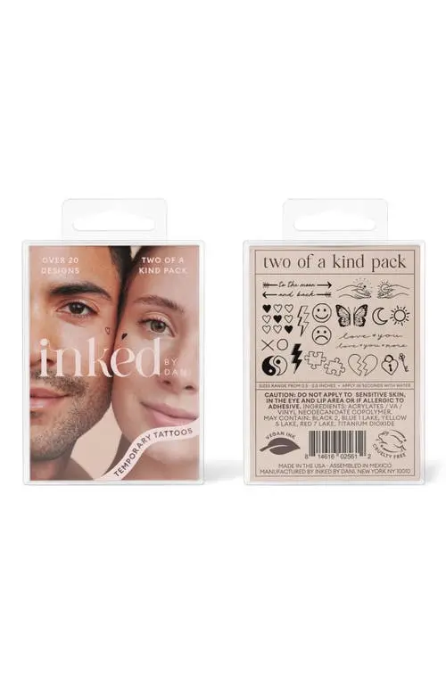 INKED BY DANI Two Of A Kind Pack Temporary Tattoos - None