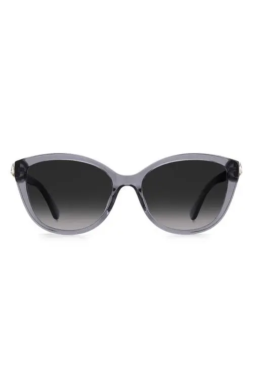 Kate Spade New York Hensley 55mm Cat Eye Sunglasses - Grey/grey Shaded