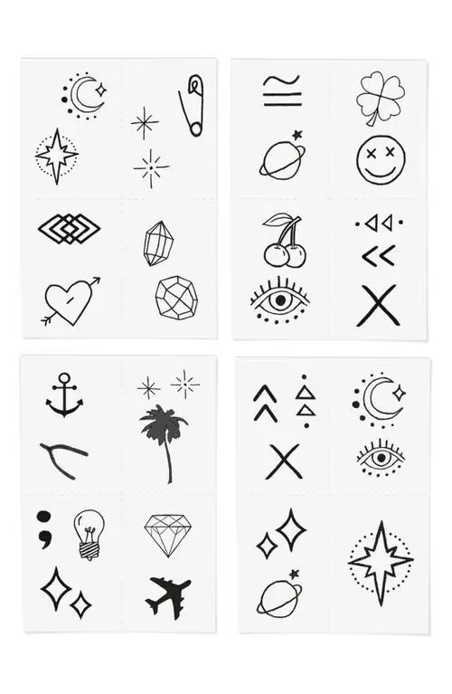 INKED BY DANI Lil' Tats Pack Temporary Tattoos